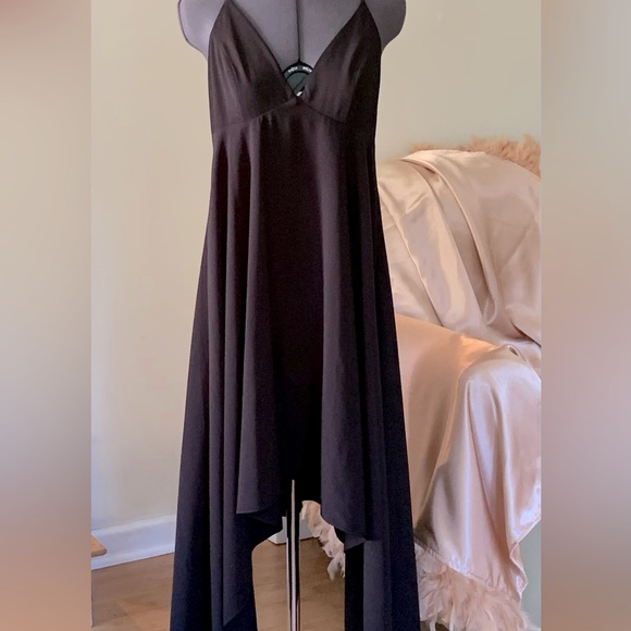 Halston Heritage | Dresses | Like New Halston Asymmetrical Halter Dress ...